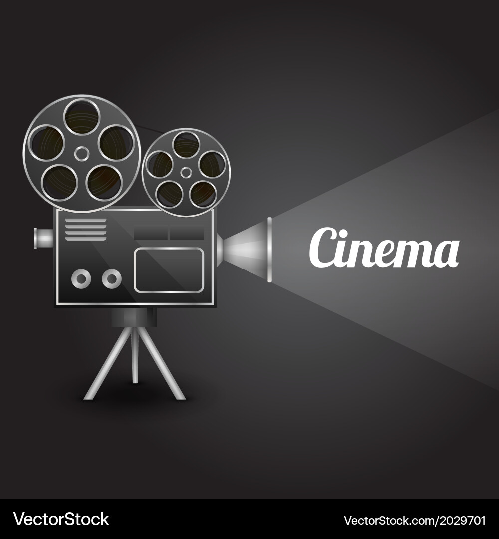 Cinema entertainment poster Royalty Free Vector Image