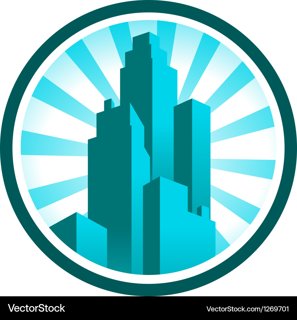 Skyscraper icon Royalty Free Vector Image - VectorStock