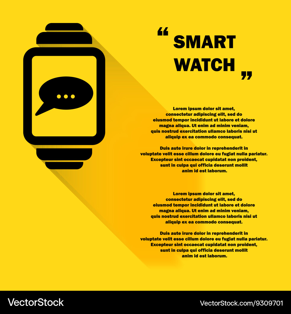 Smart watch background Royalty Free Vector Image