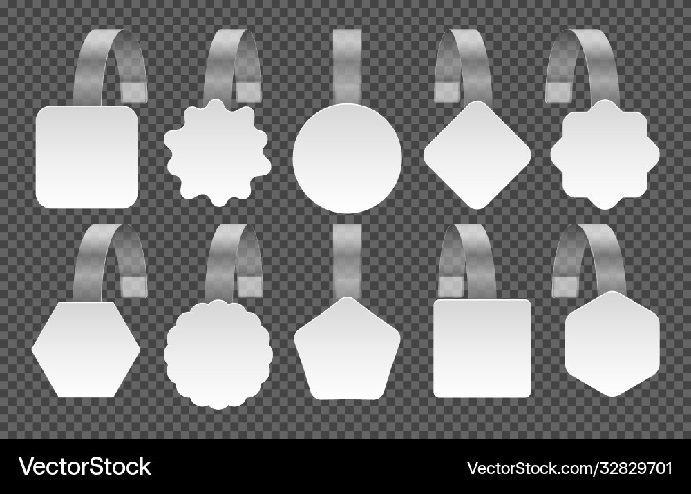 Wobblers for price tag Royalty Free Vector Image