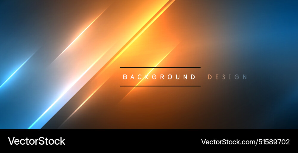 Neon dynamic diagonal light rays background Vector Image