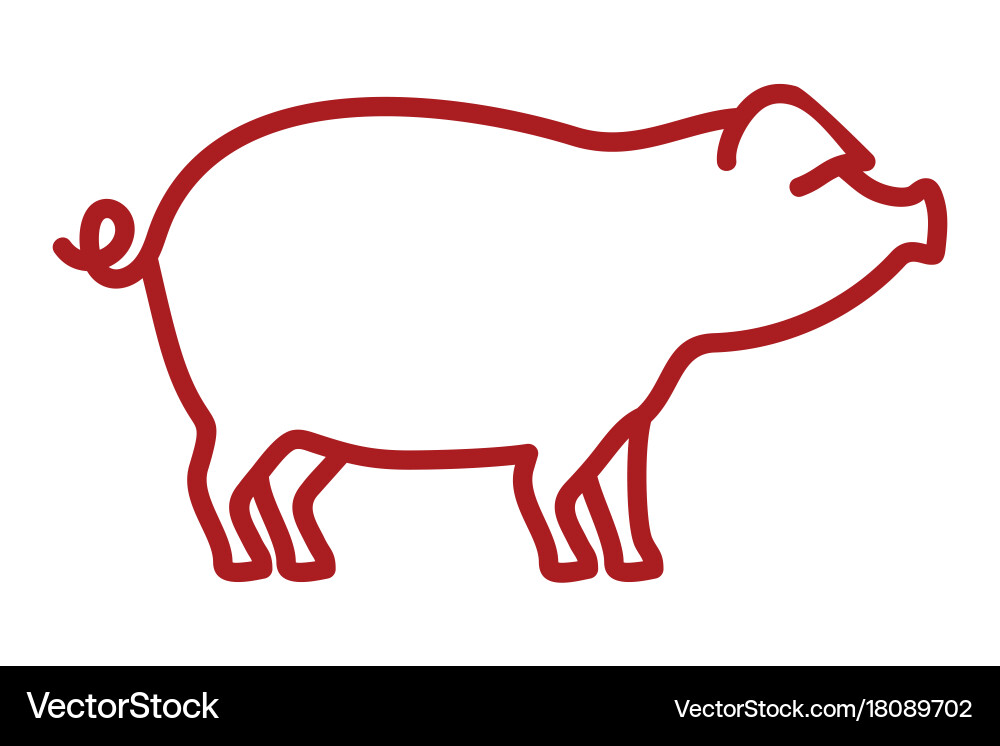 Pig Royalty Free Vector Image - VectorStock