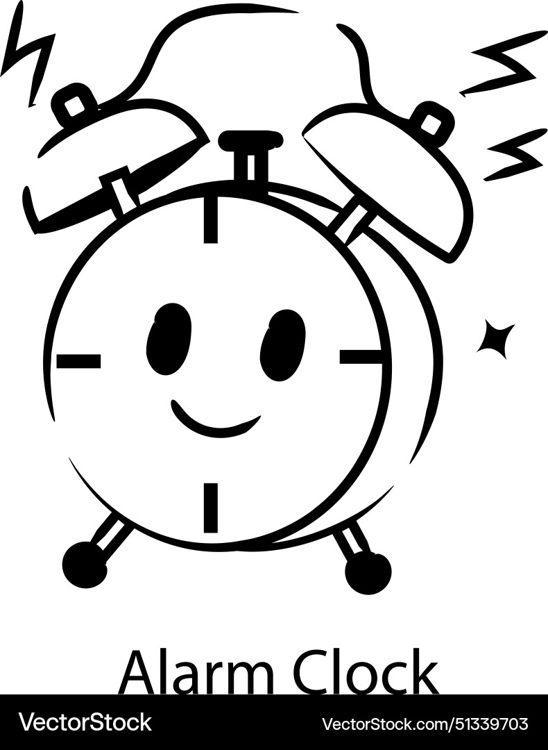 Alarm clock Royalty Free Vector Image - VectorStock