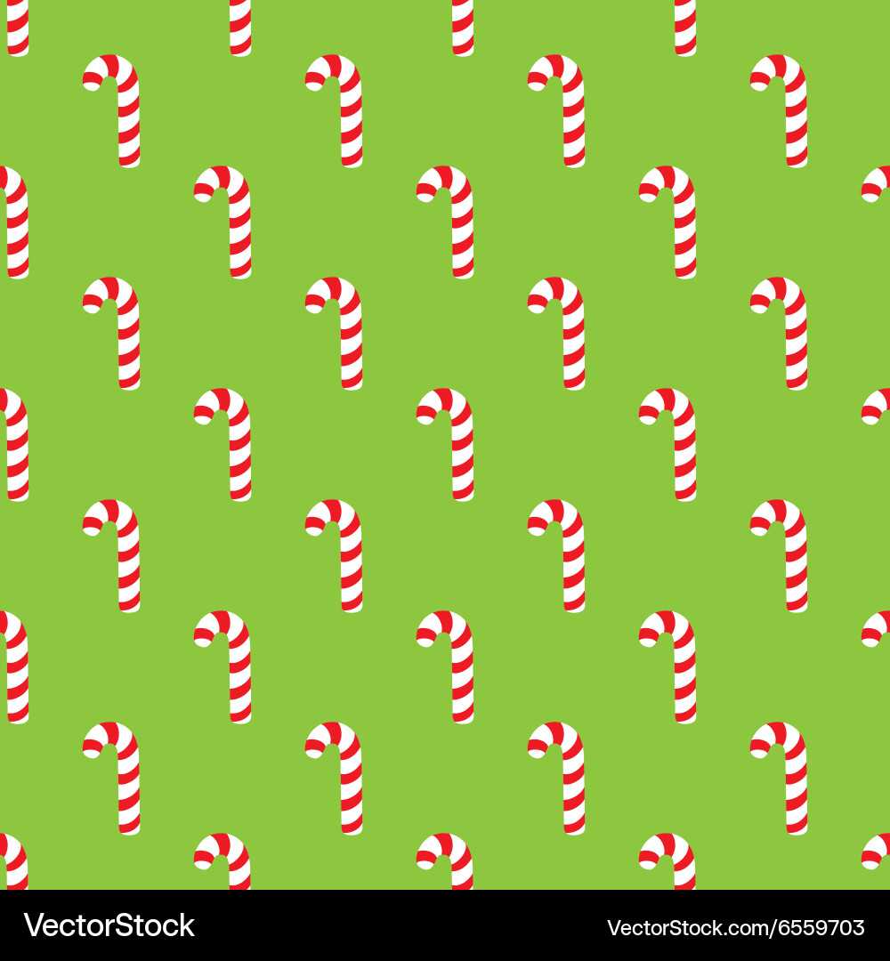 Christmas candy pattern Royalty Free Vector Image