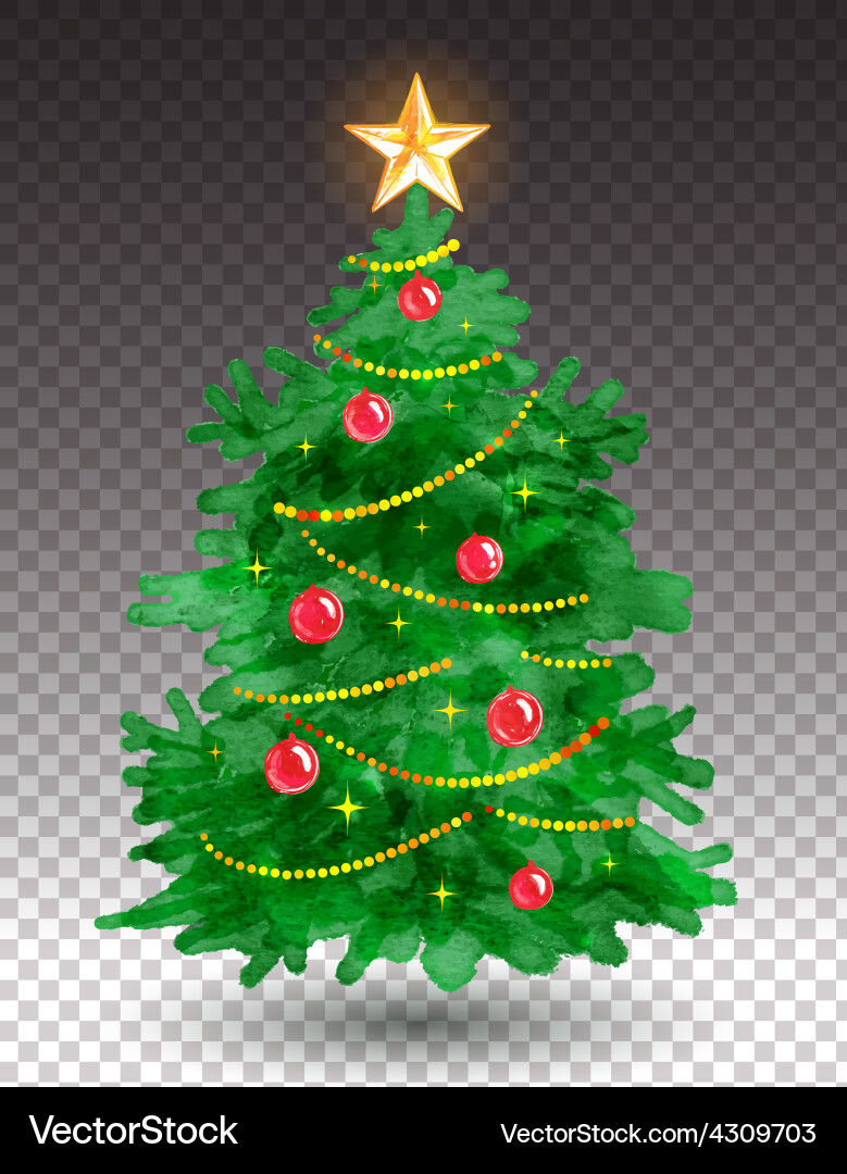 Christmas tree Royalty Free Vector Image - VectorStock