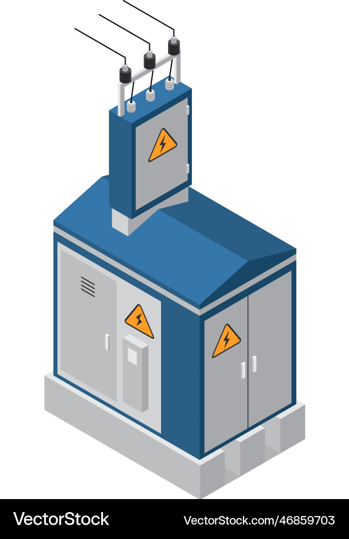 Electric transformer icon Royalty Free Vector Image