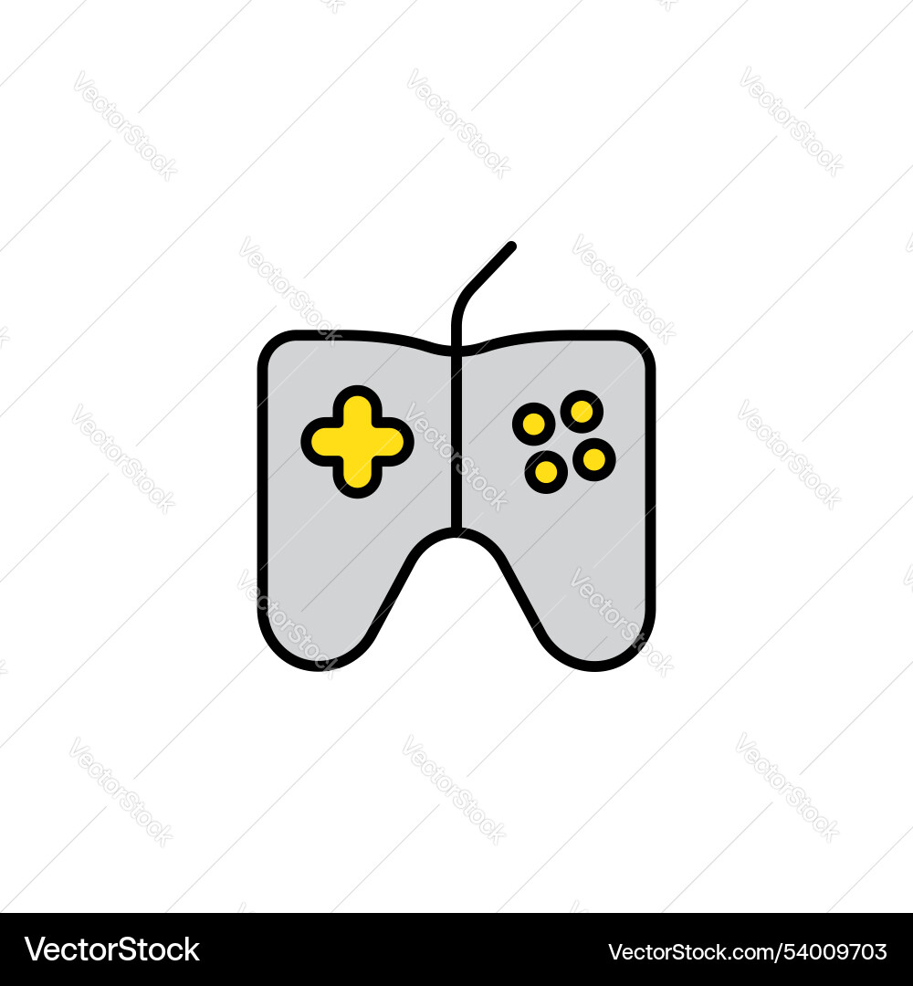 Gamepad icon isolated on white background Vector Image