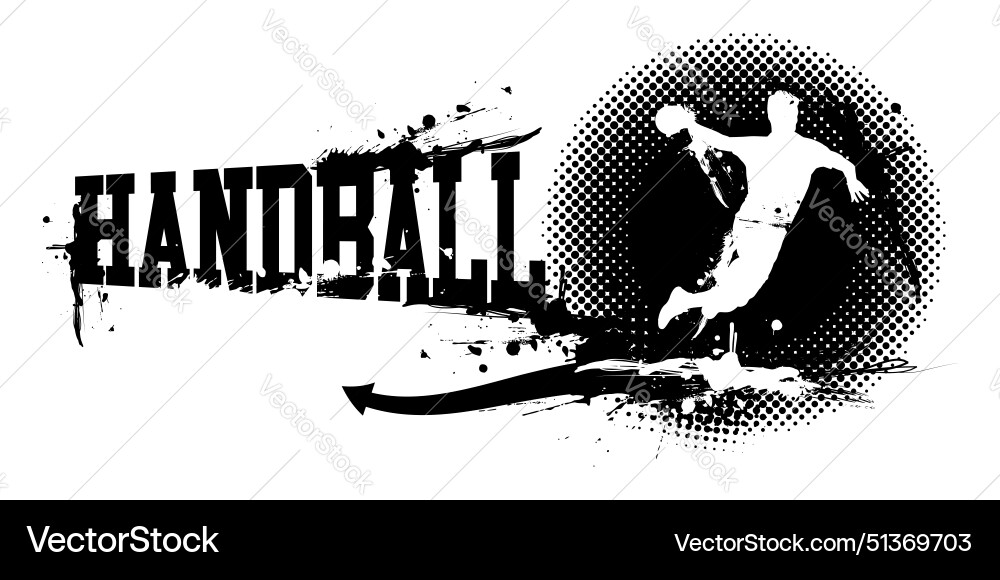 Handball banner Royalty Free Vector Image - VectorStock