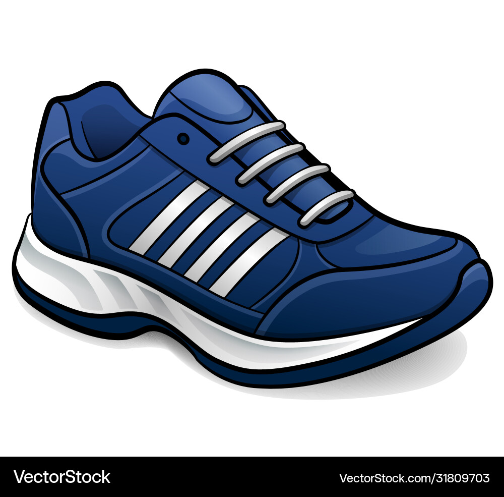 Sport shoes design isolated Royalty Free Vector Image