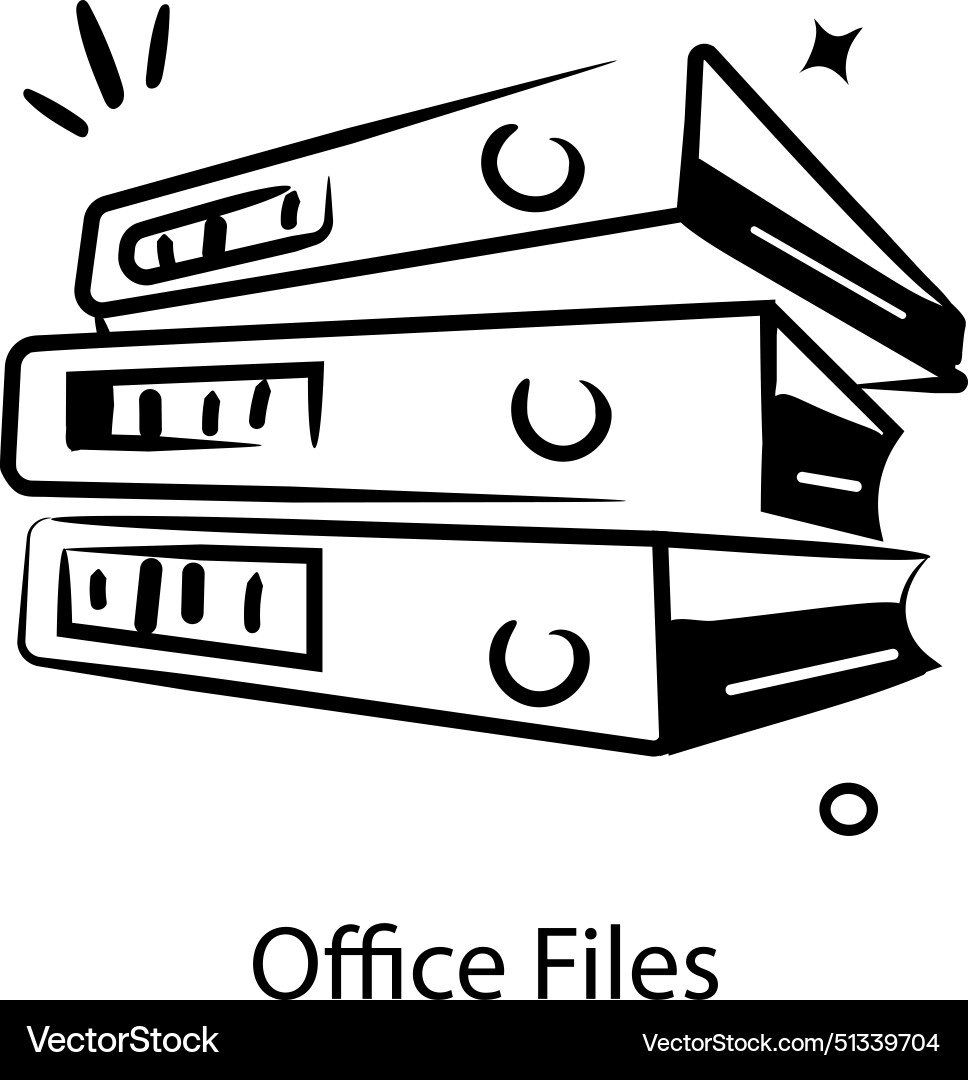Office files Royalty Free Vector Image - VectorStock