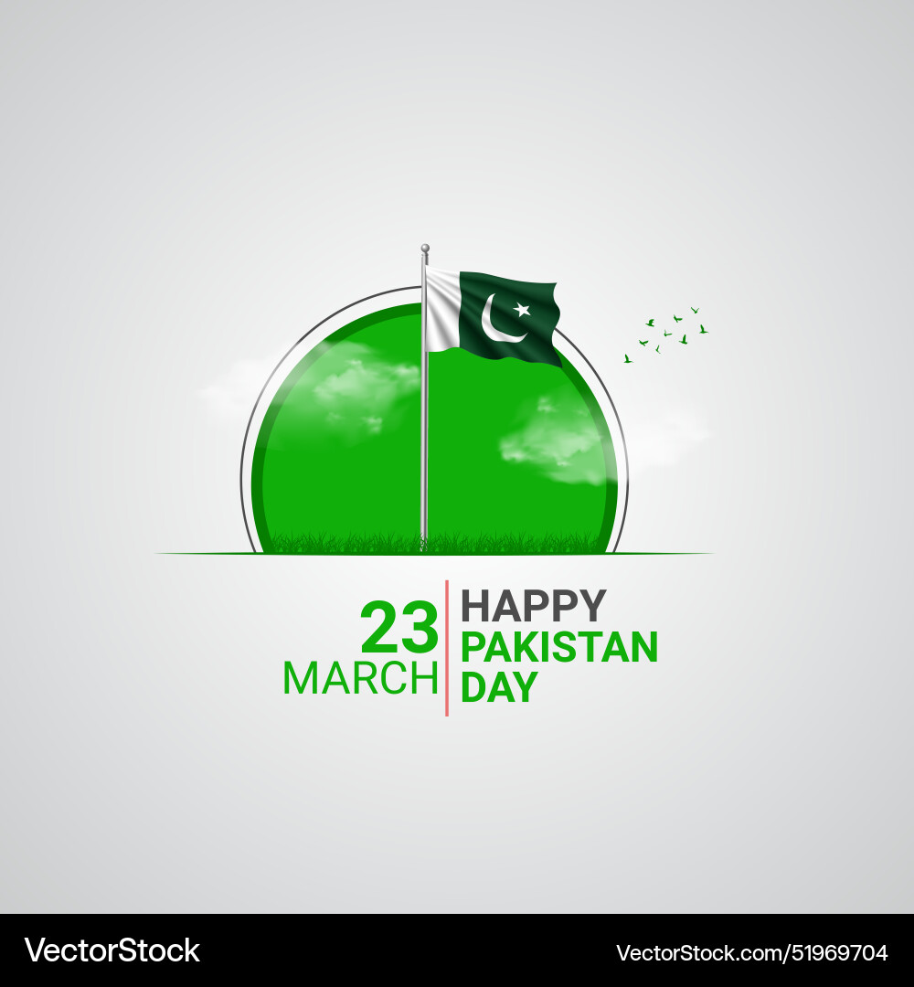 Pakistan resolution day Royalty Free Vector Image