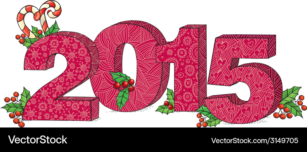 2015 Royalty Free Vector Image - VectorStock