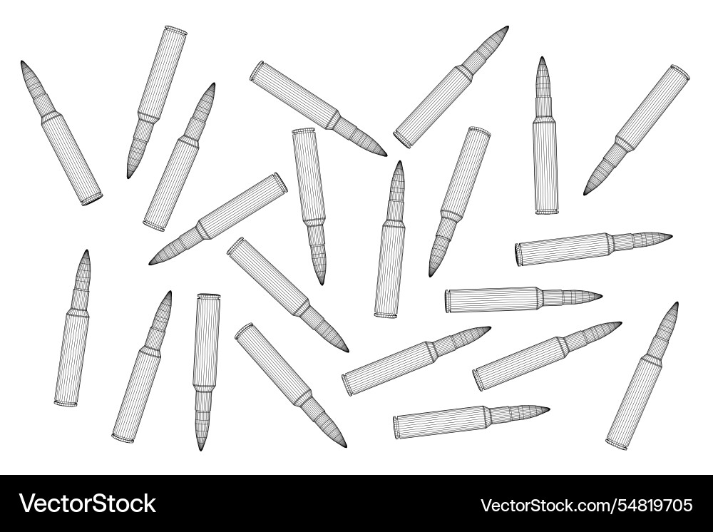 Bullets wireframe Royalty Free Vector Image - VectorStock