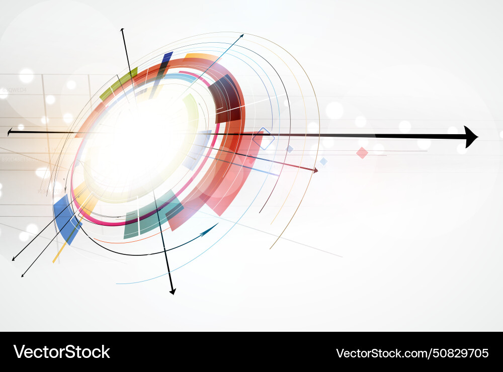 Global infinity computer technology concept Vector Image