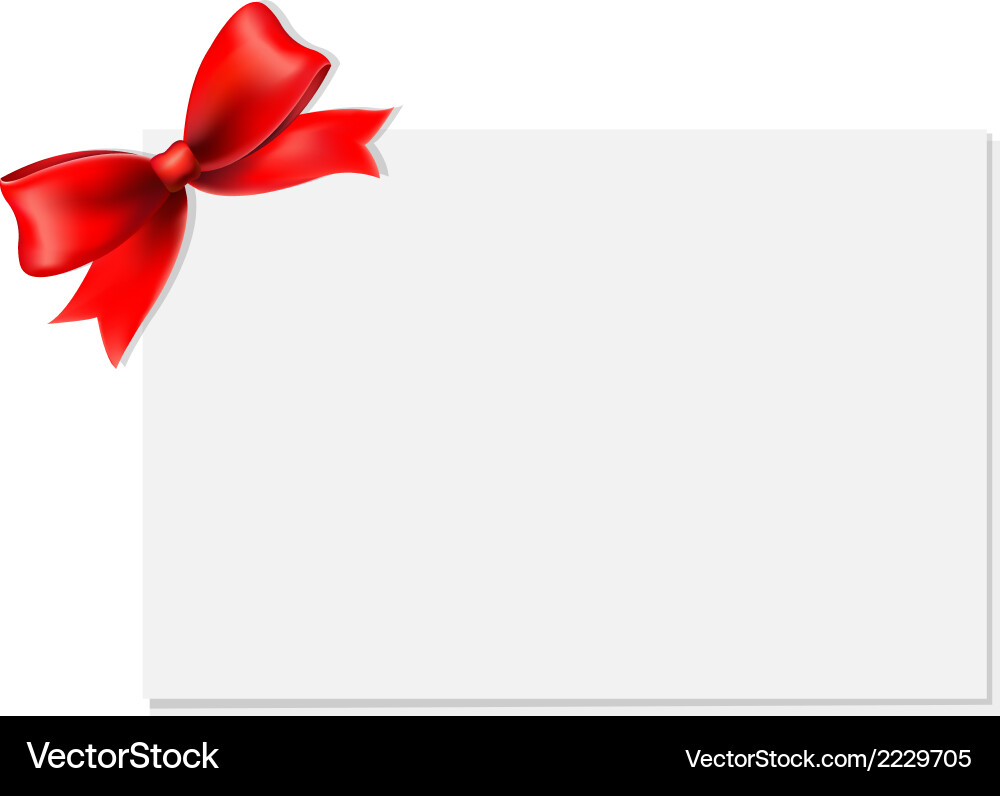 Blank Gift Card Vector