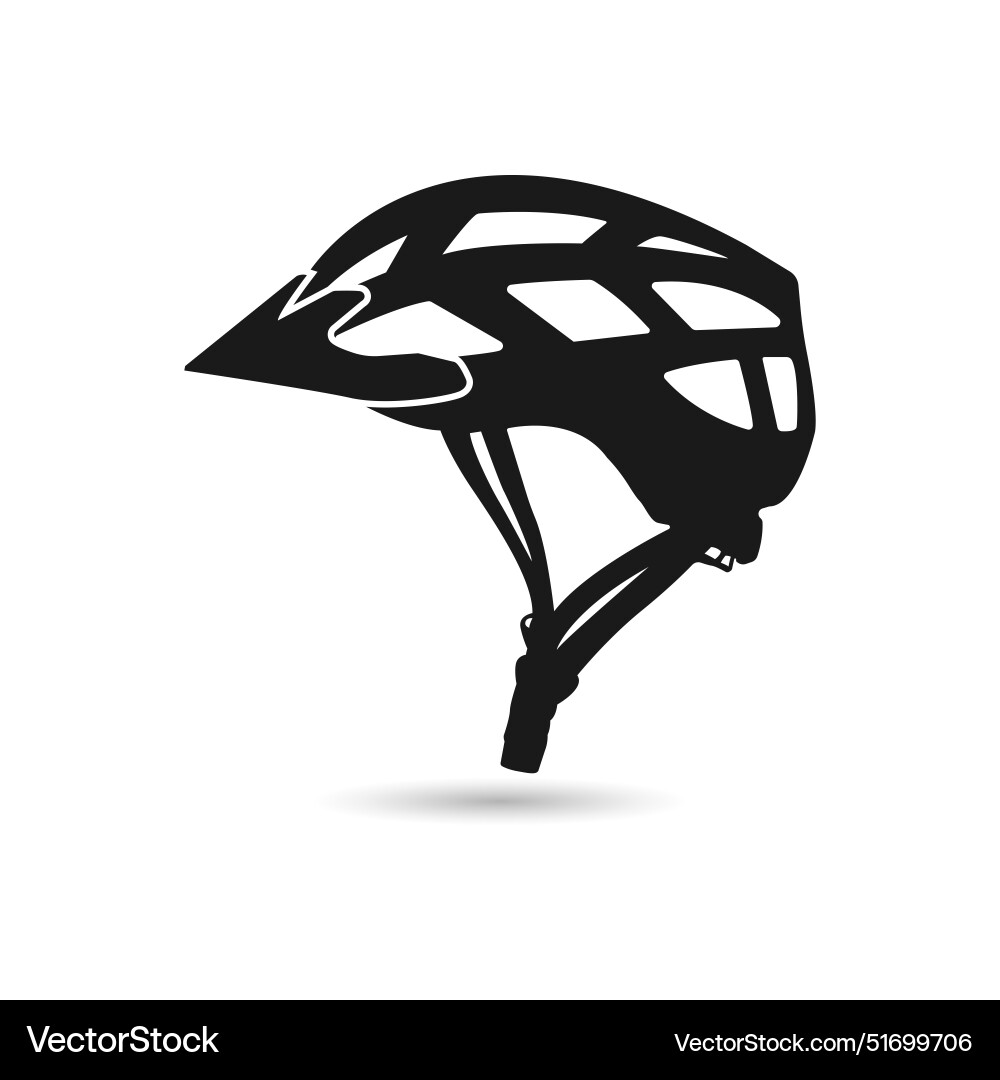 Bicycle helmet icon for logo and more Royalty Free Vector