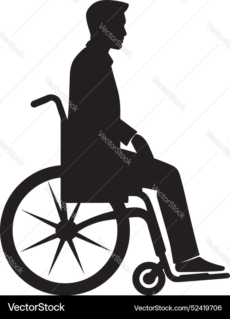 Diverse mobility disabled logo icon inclusive Vector Image
