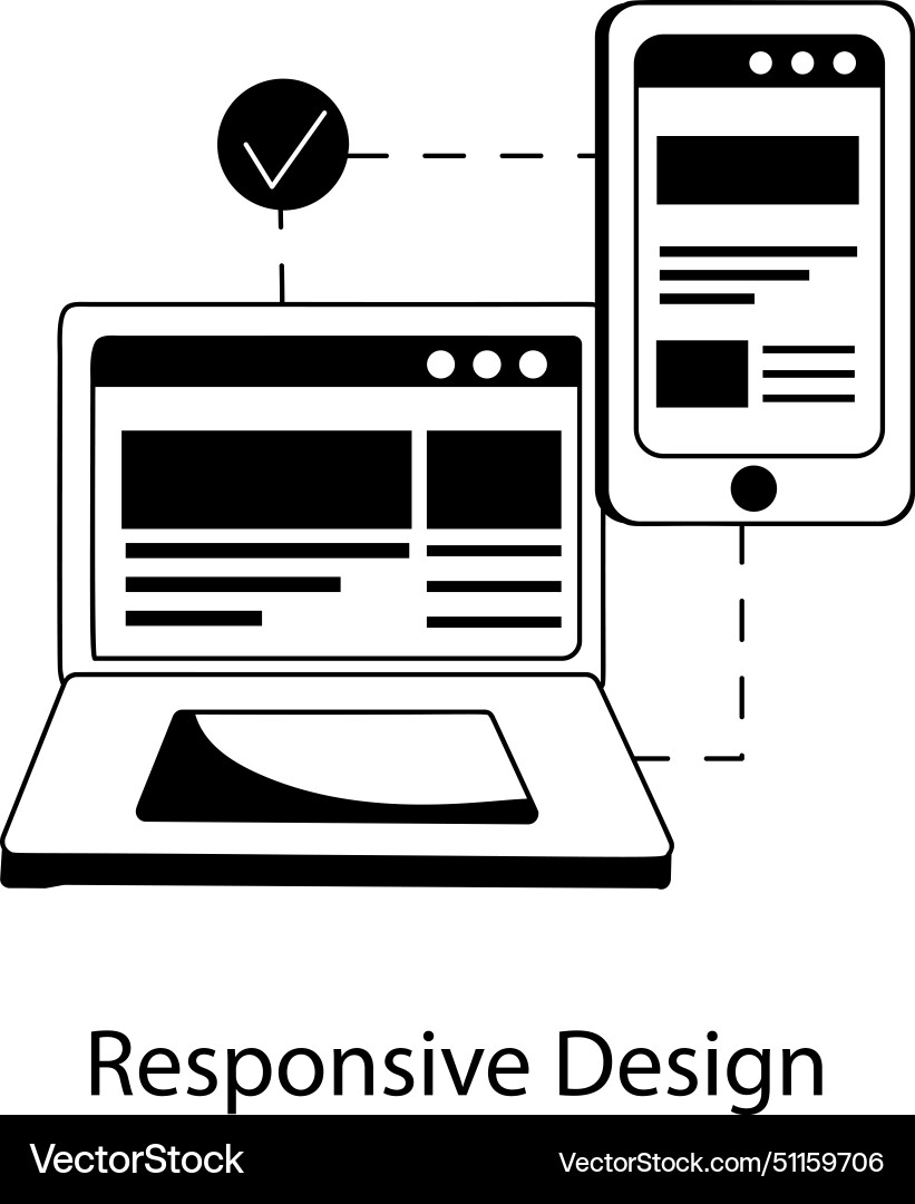 Responsive design Royalty Free Vector Image - VectorStock