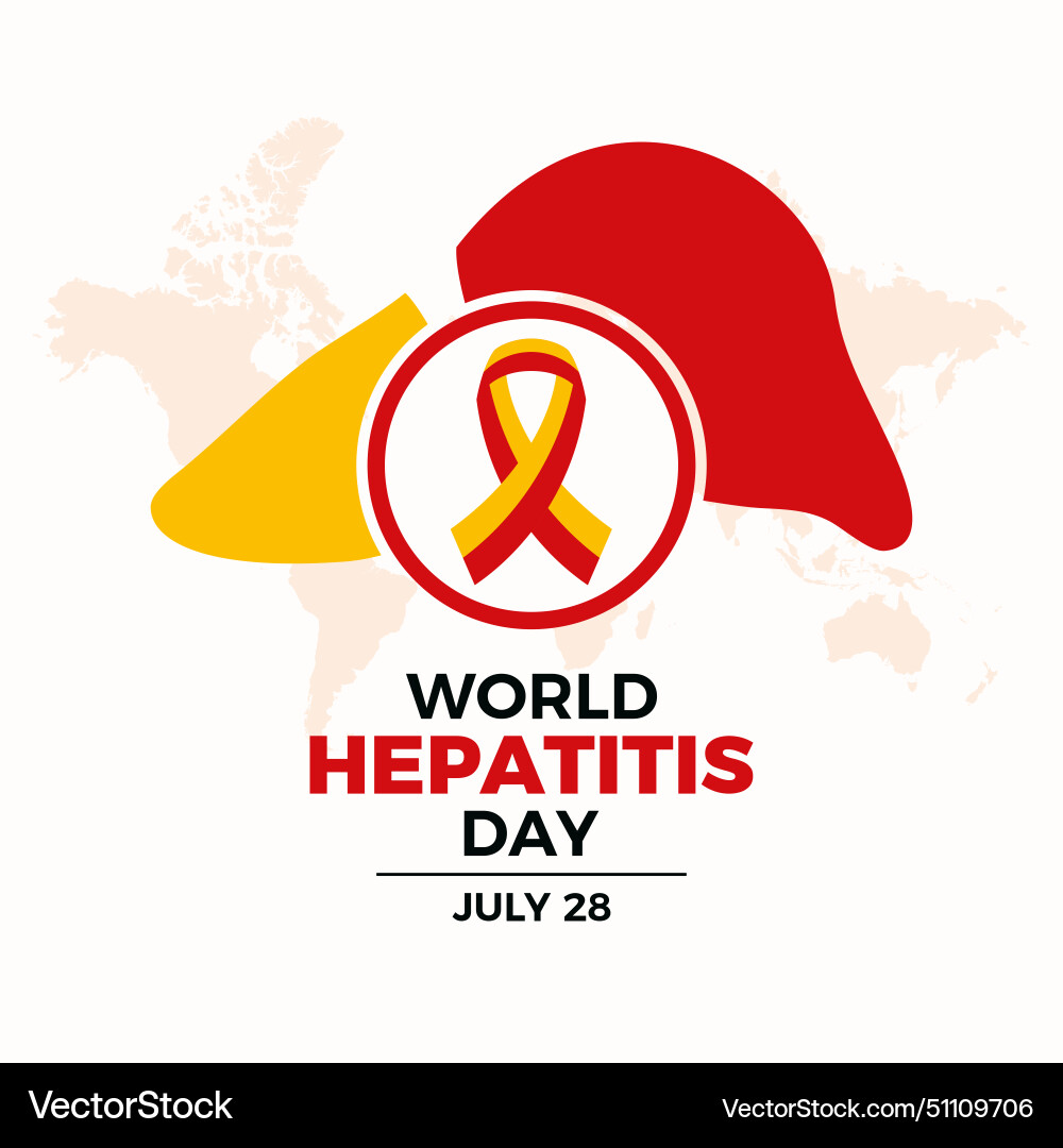 World hepatitis day poster Royalty Free Vector Image