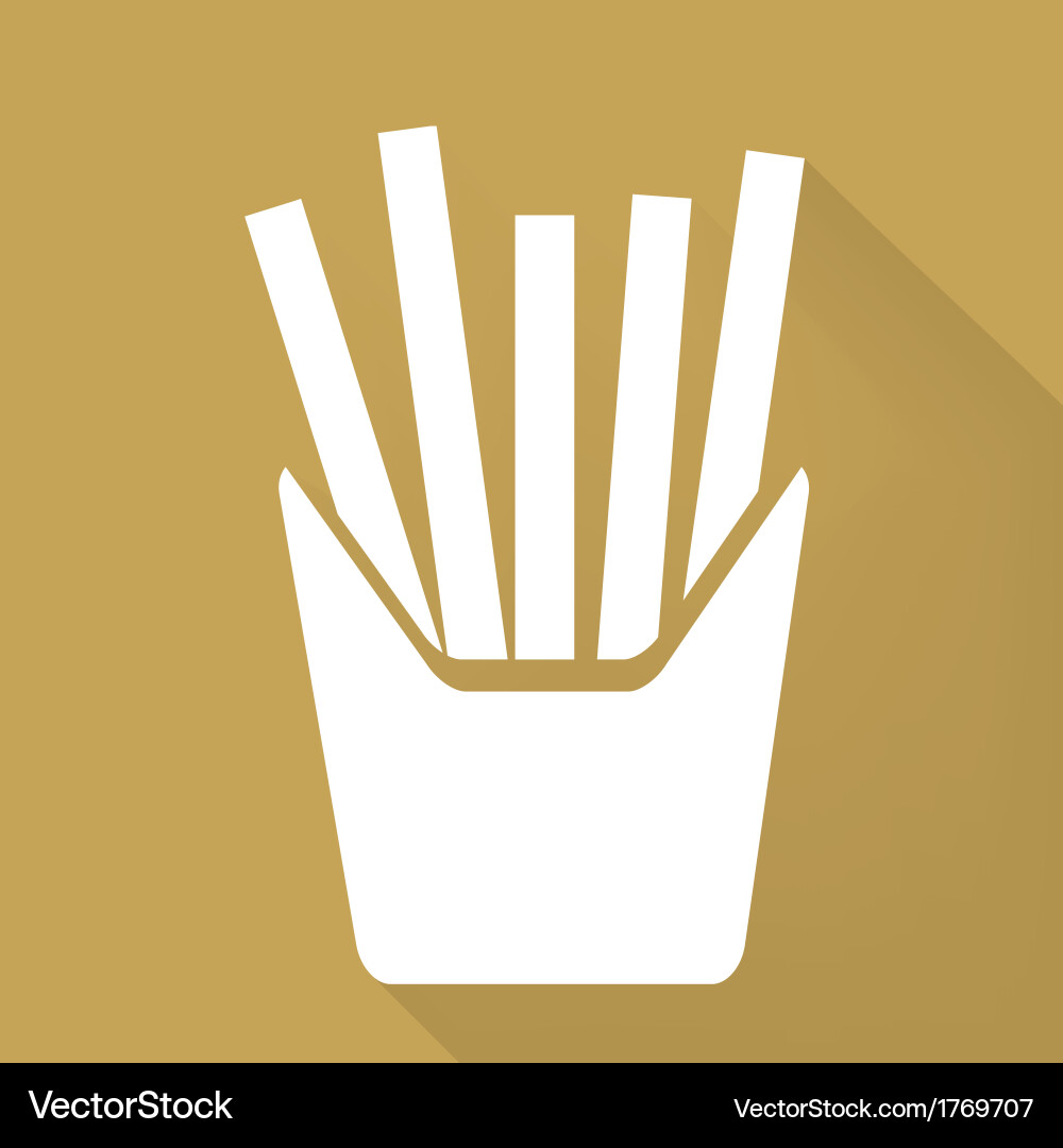Fried potatoes icon Royalty Free Vector Image - VectorStock
