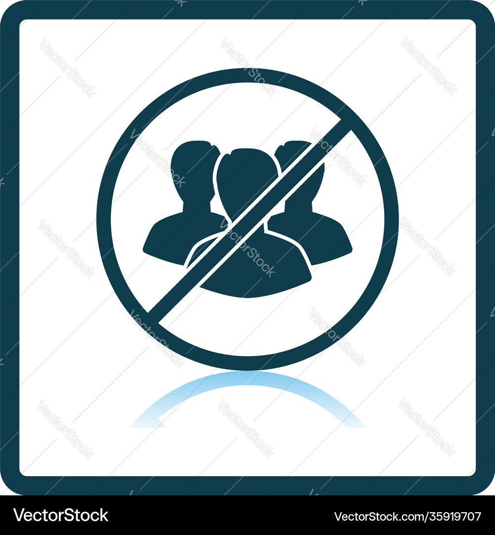 No meeting icon Royalty Free Vector Image - VectorStock