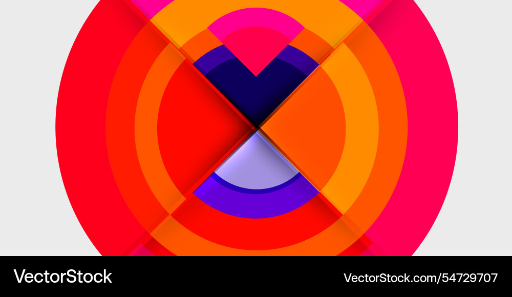Target circle geometric abstract shapes Royalty Free Vector