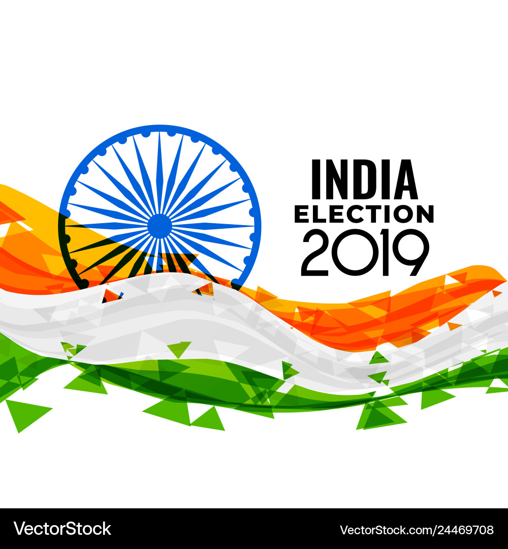 2019 indian loksabha election design Royalty Free Vector
