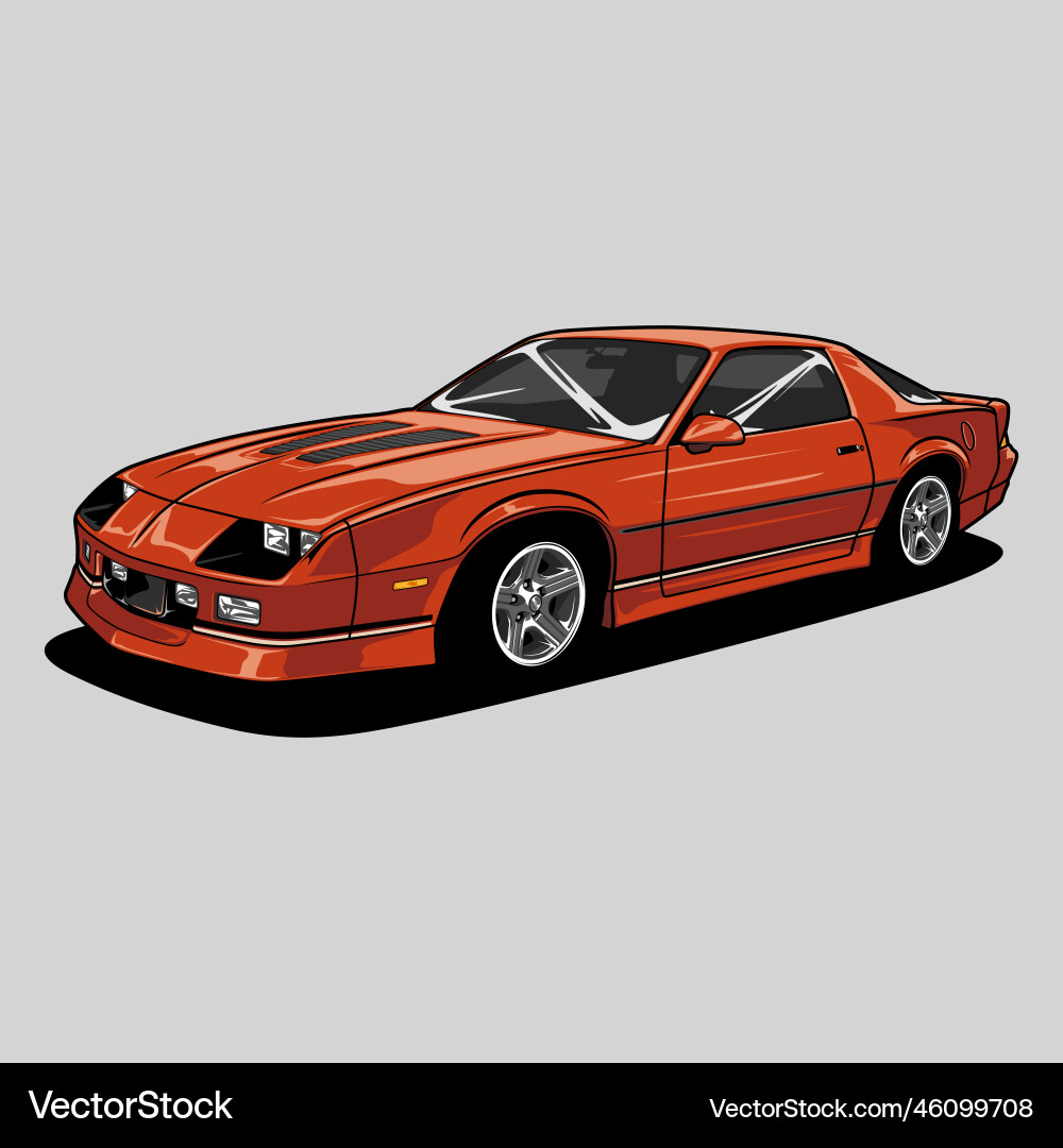 Camaro iroc z Royalty Free Vector Image - VectorStock