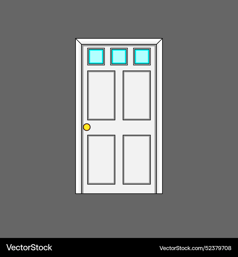 Door 40 Royalty Free Vector Image - VectorStock