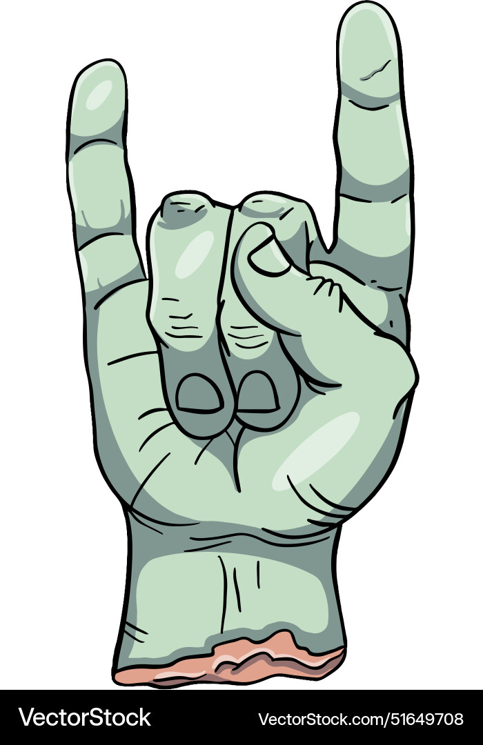 Green hand Royalty Free Vector Image - VectorStock