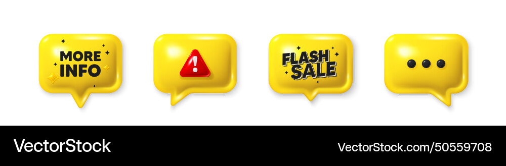 More info symbol navigation sign offer speech Vector Image