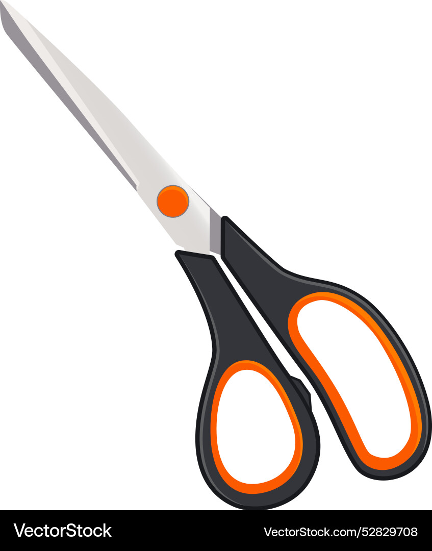 Scissors icon office stationery cutting blade Vector Image