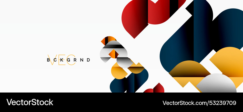 Abstract background colorful geometric curve Vector Image