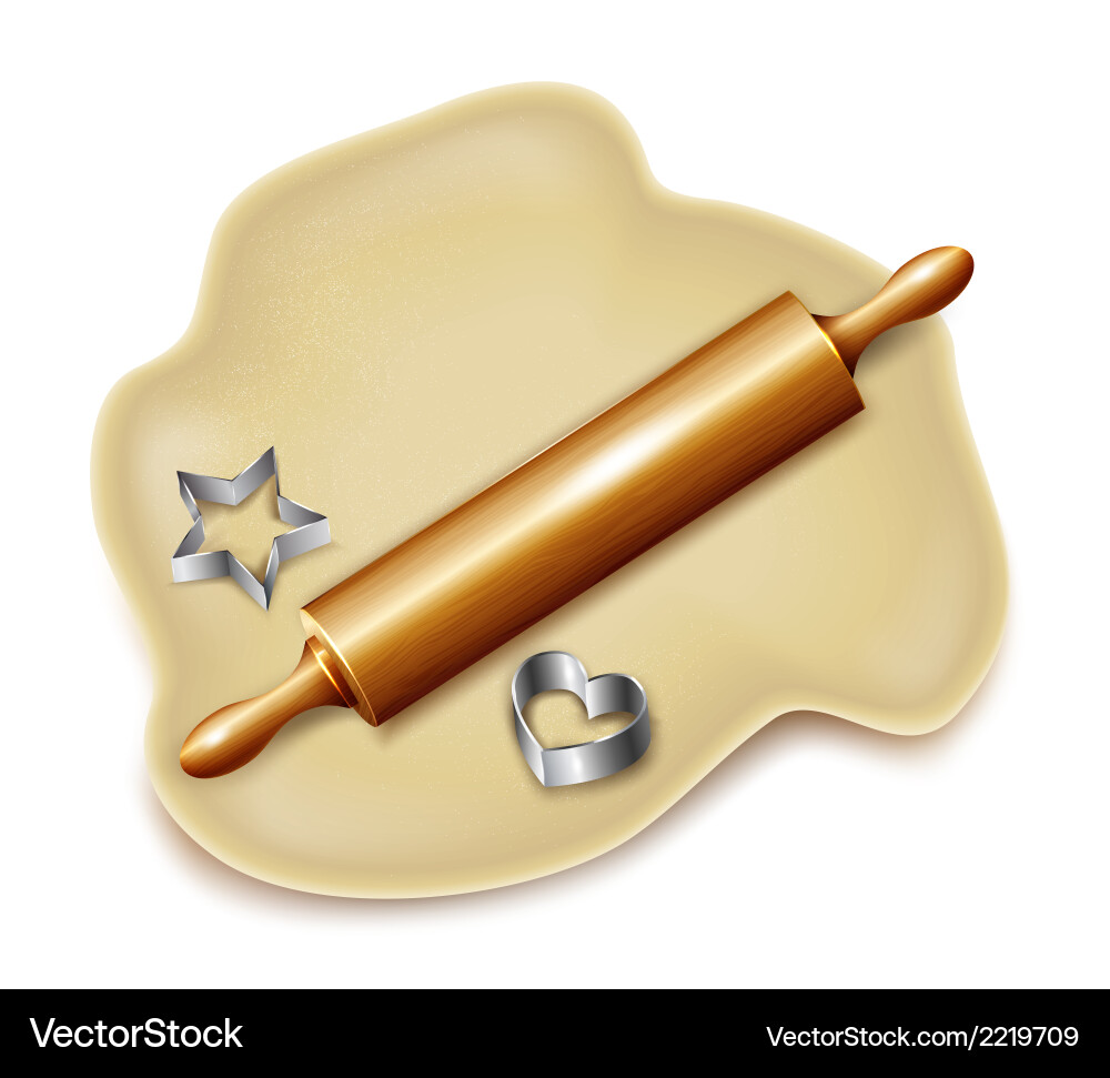 Cookie Rolling & Cutters Royalty Free Vector Image