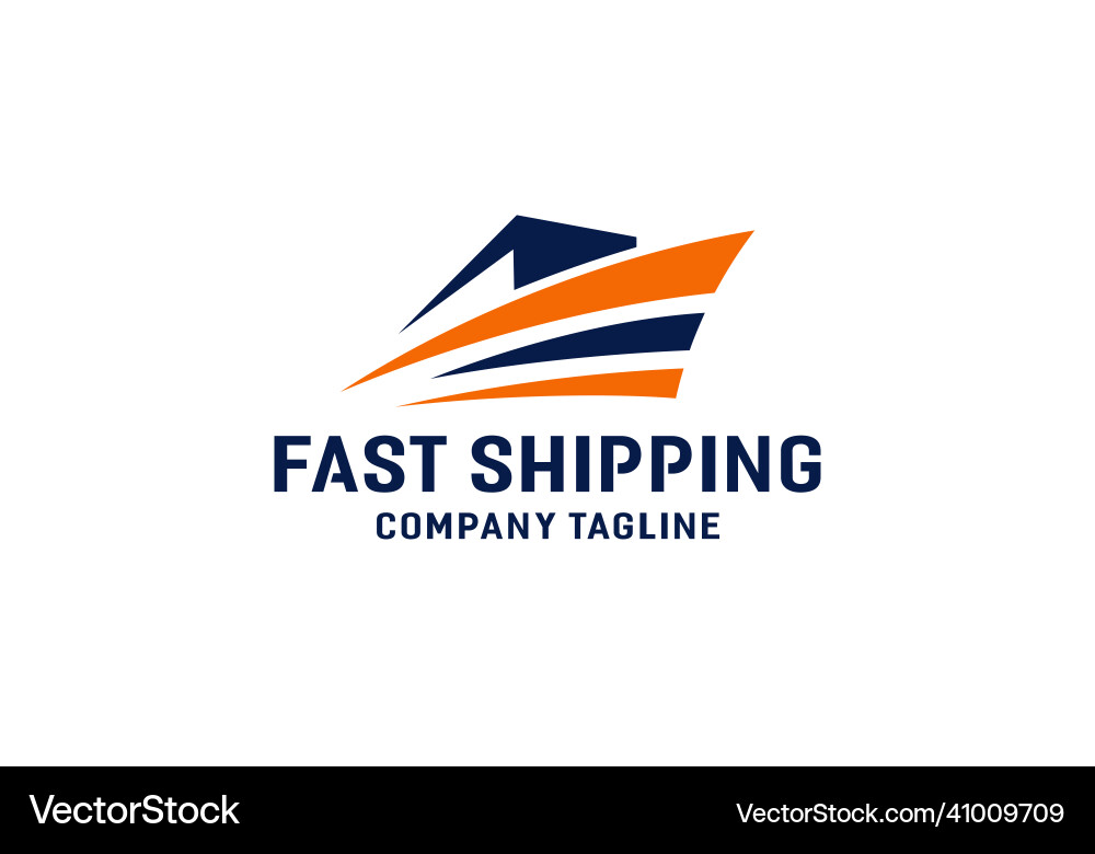 Fast shipping business logo design template Vector Image