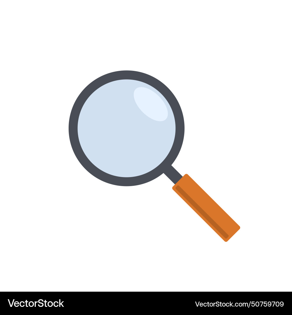 Magnify glass icon zoom Royalty Free Vector Image