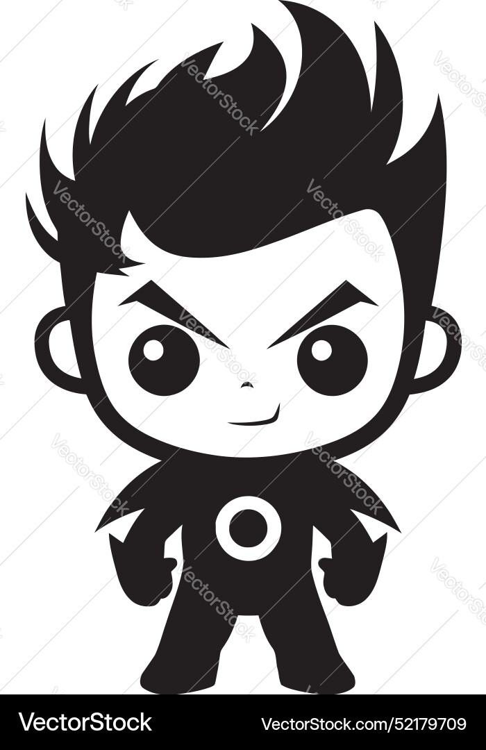 Mighty mite cute superhero design superheroic Vector Image
