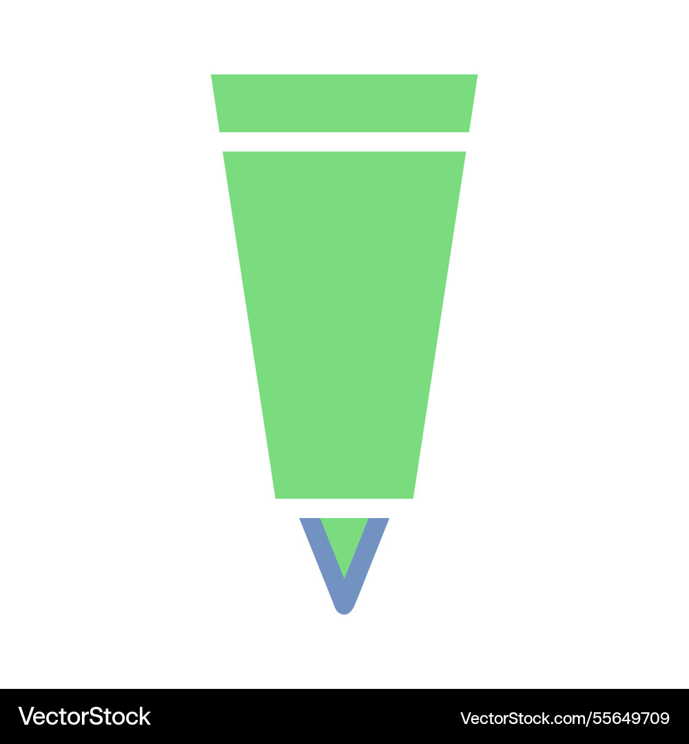 Simple green highlighter icon for digital design Vector Image