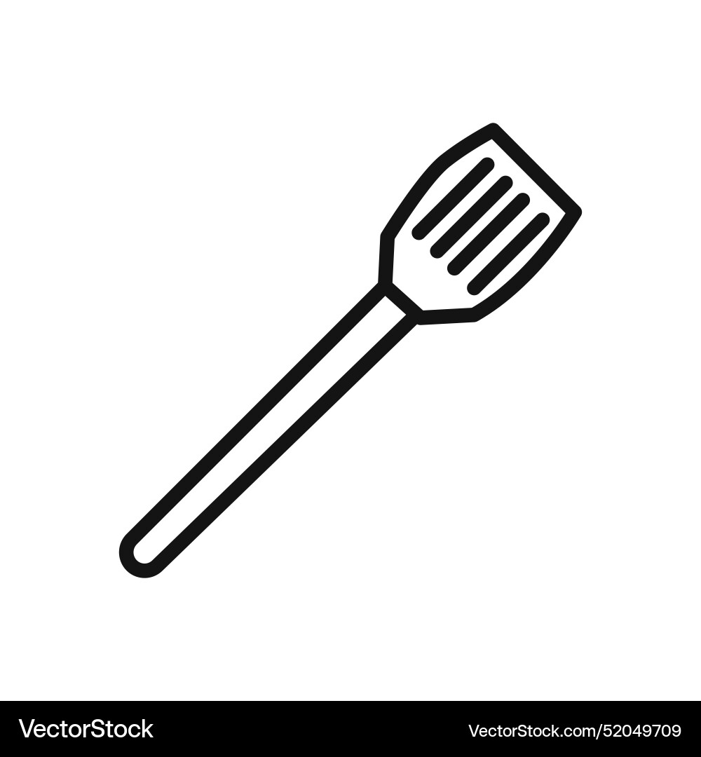 Spatula icon linear graphics sign Royalty Free Vector Image