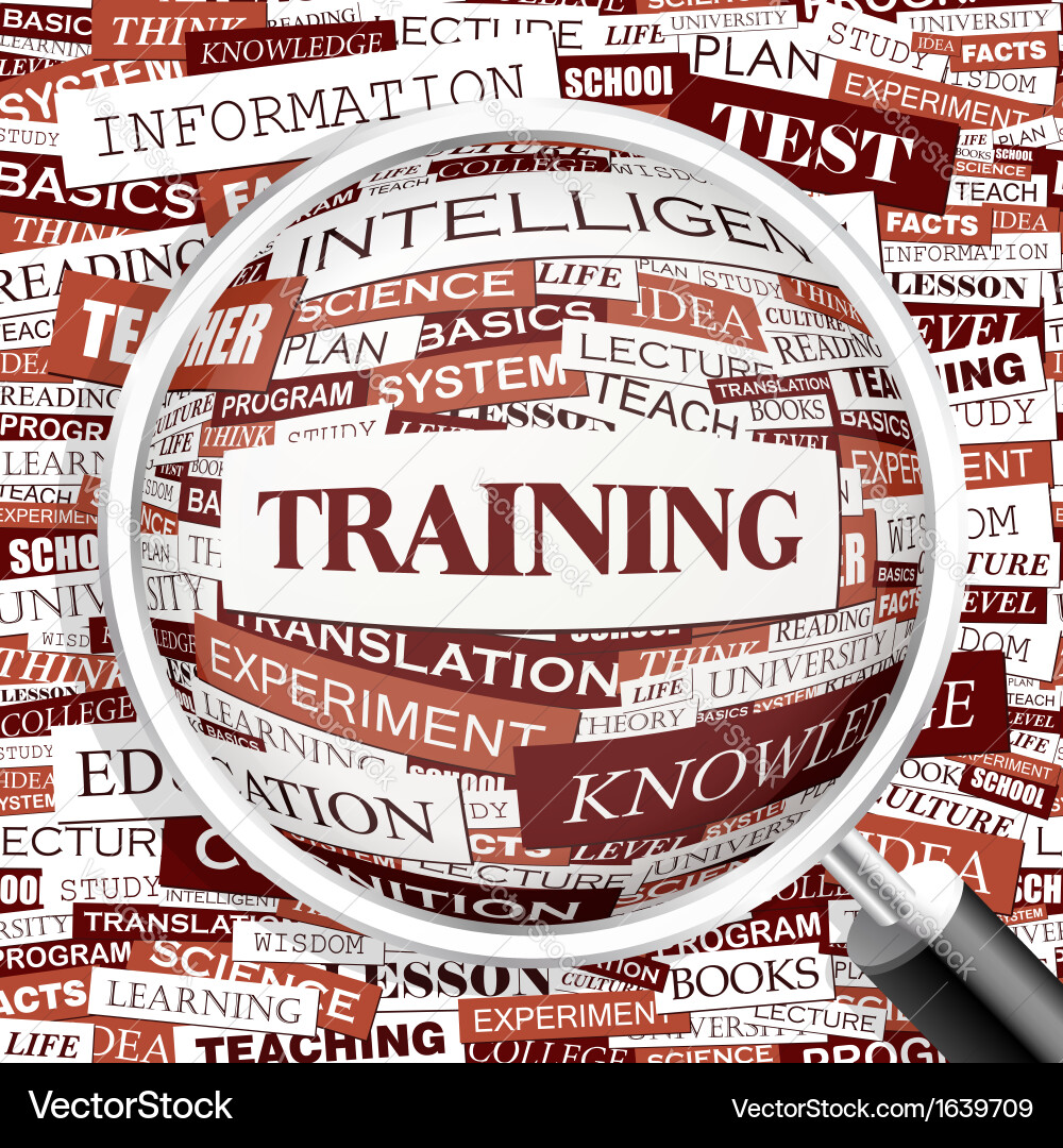 Training Royalty Free Vector Image - VectorStock