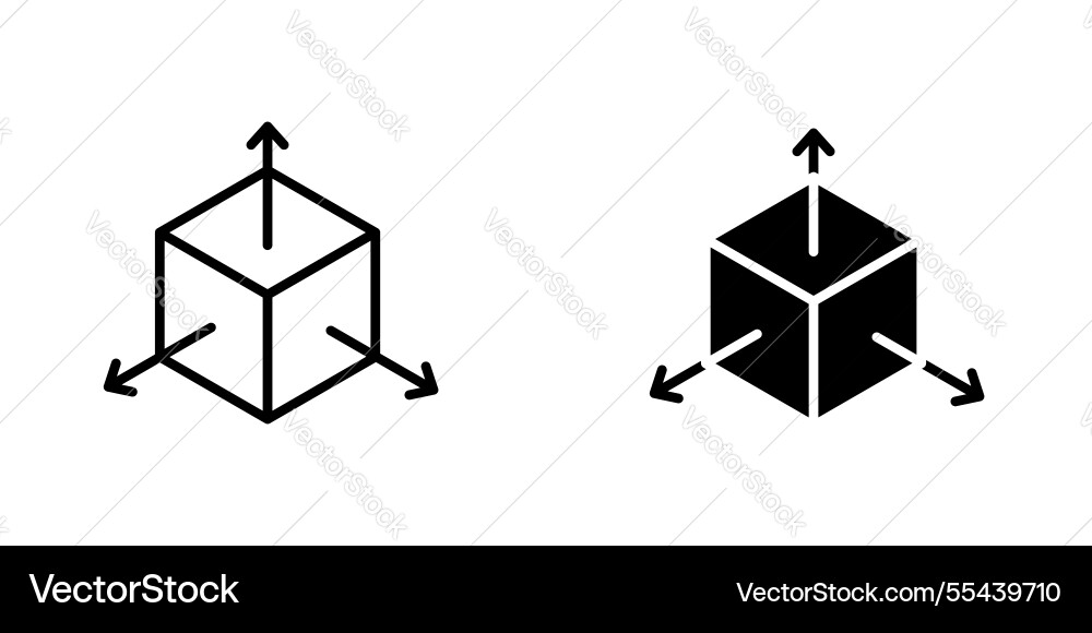 Bim icons stroke line and black solid Royalty Free Vector