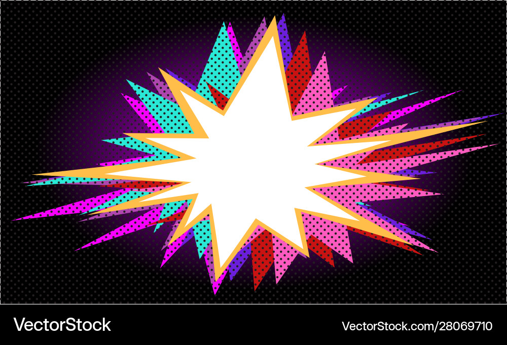 Dark pop art background Royalty Free Vector Image