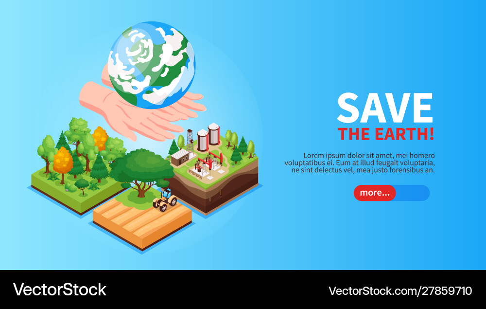 Environmental resources poster Royalty Free Vector Image
