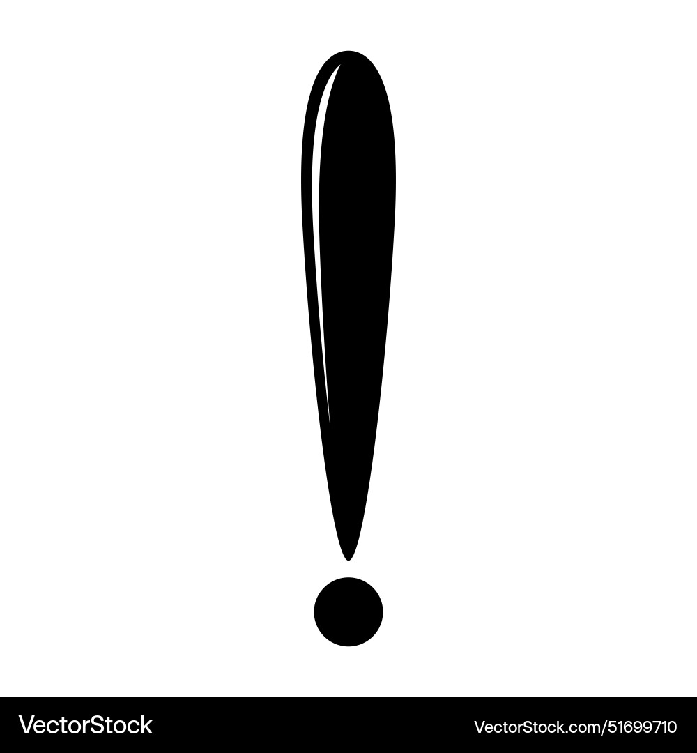 Exclamation mark icon Royalty Free Vector Image