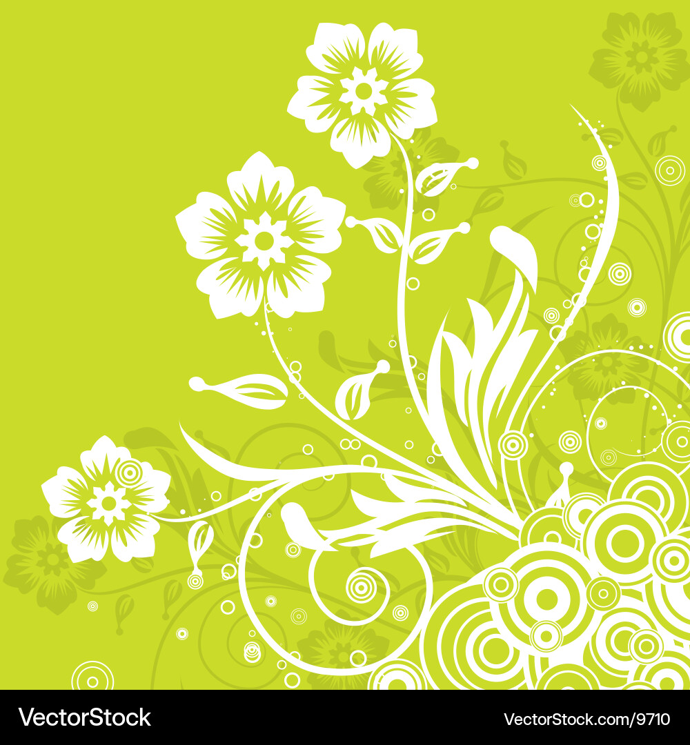Floral background Royalty Free Vector Image - VectorStock
