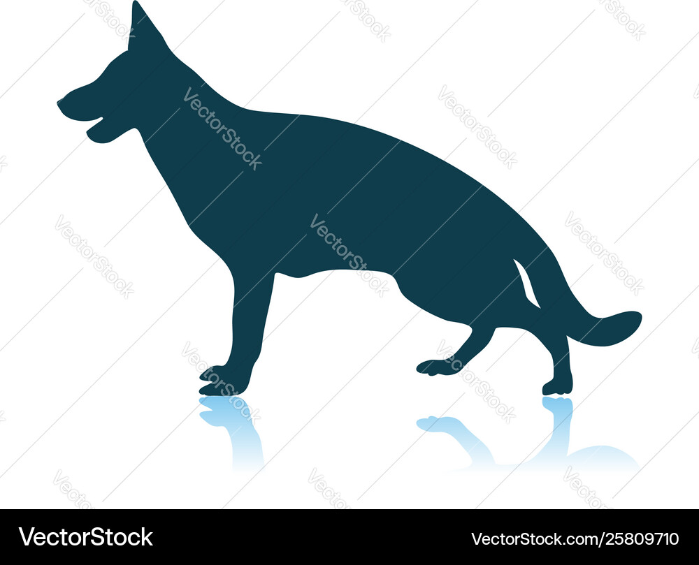 German shepherd icon Royalty Free Vector Image