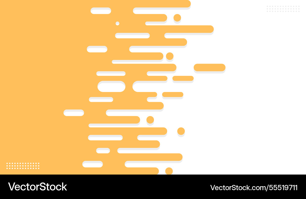 Abstract yellow rounded lines background Vector Image