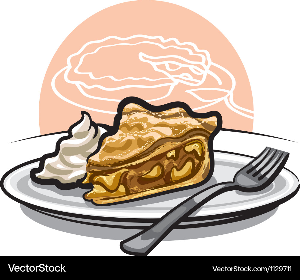 Apple pie Royalty Free Vector Image - VectorStock