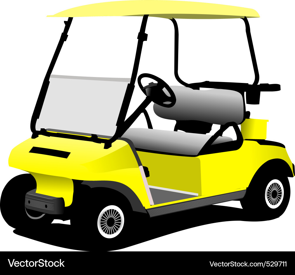 Golf Cart Royalty Free Vector Image - VectorStock