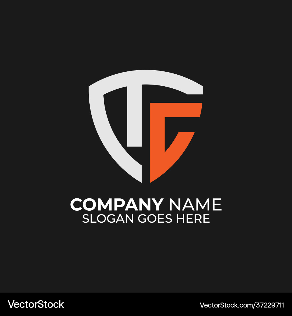 TC Monogram Logo - Initial Letter Combination Vector Image